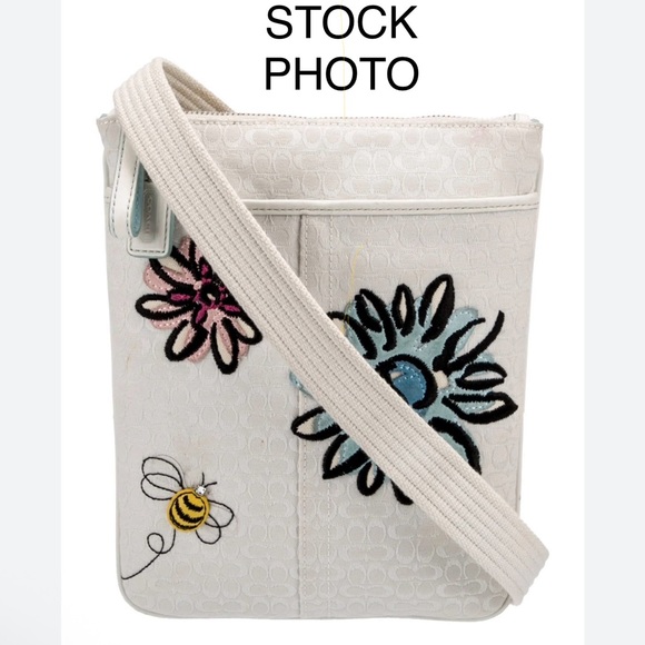 Coach | Bags | New Coach Canvas Crossbody Bag Limited Ed Embroidered ...